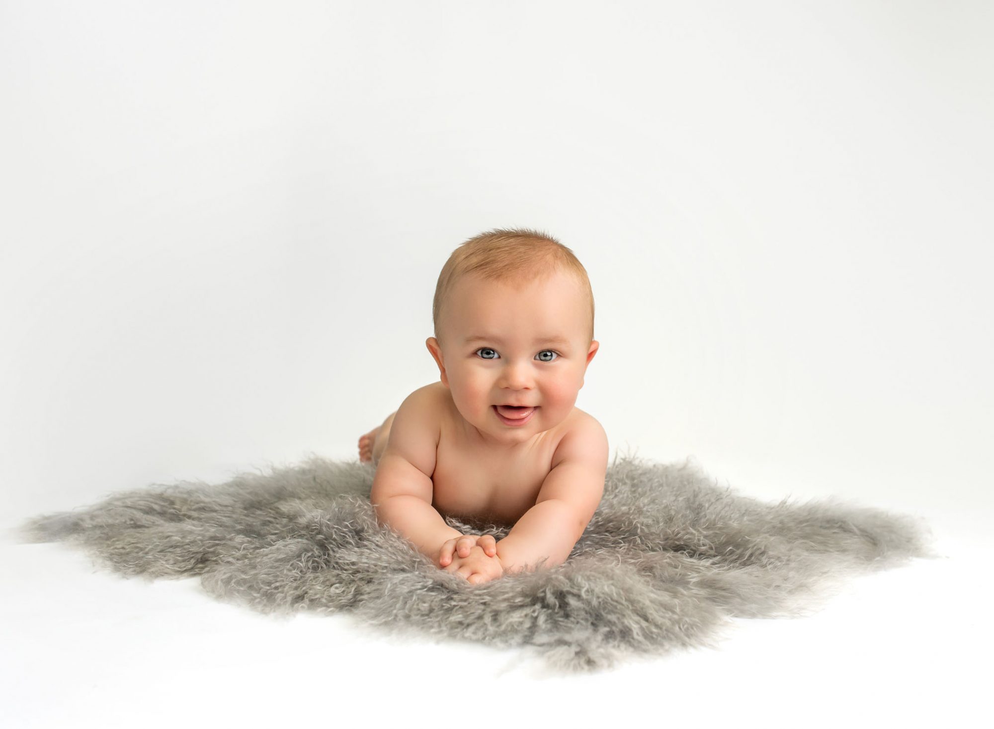 Zane - 6 month old baby milestone session | One Big Happy Photo