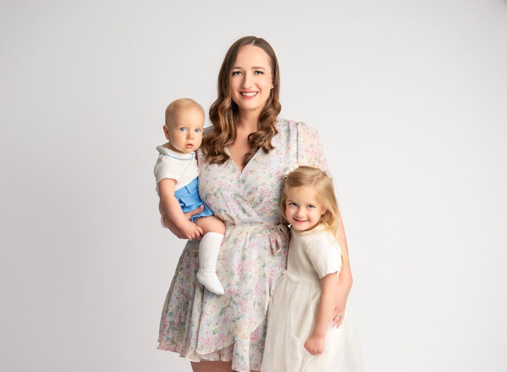 All White Milestone Photoshoot | One Big Happy Photo