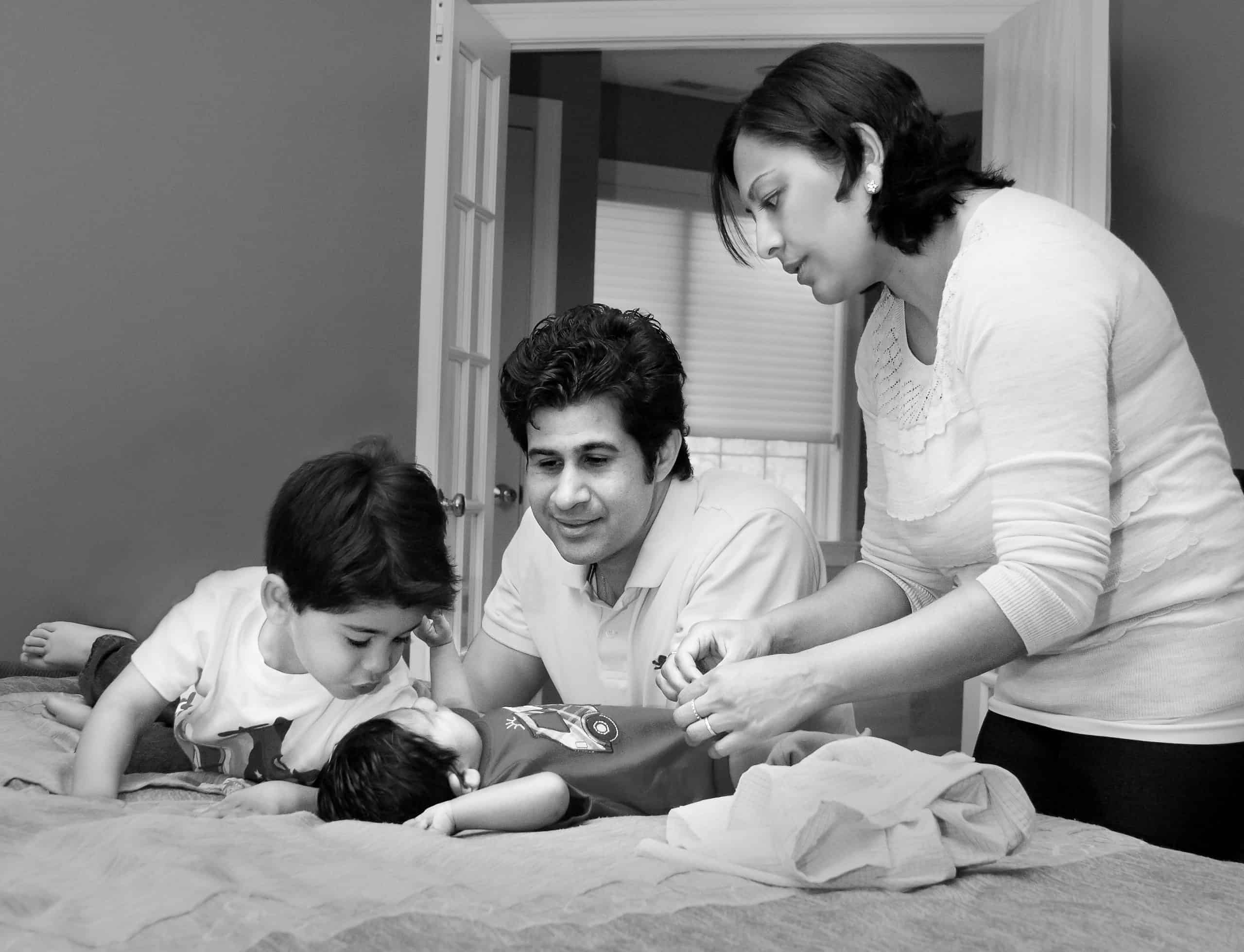 Capturing the change that a new baby brings in photographs